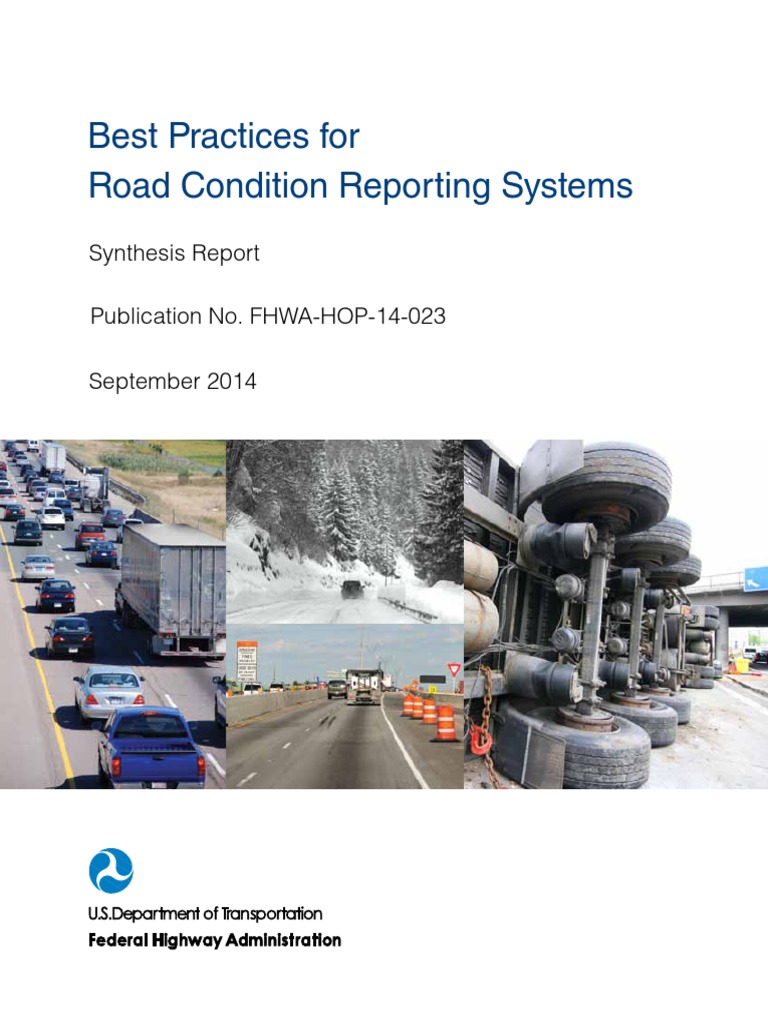 Best Practices For Road Condition Reporting Systems: Synthesis Report ...