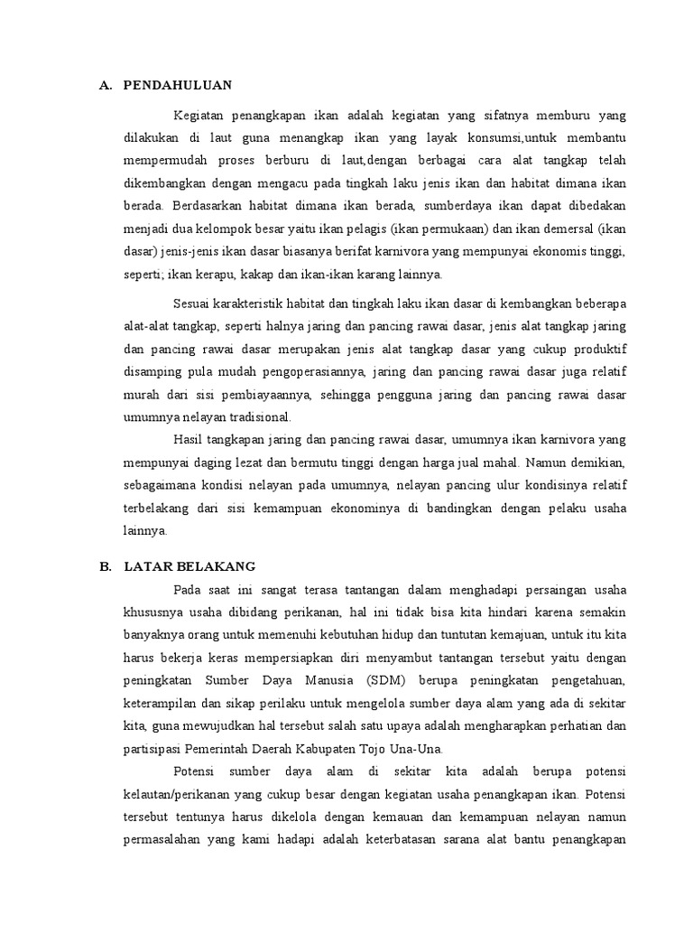 Proposal Mesin Tempel (Nelayan) | PDF