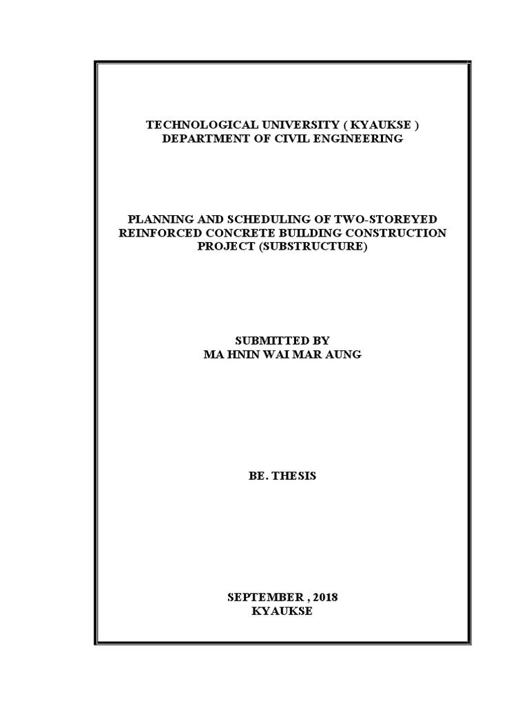 Civil Engineering Project Planning | PDF | Scheduling (Production Processes) | Project Management