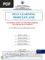 Intro To Philo 2022 2023 1st Quarter Exam and TOS | PDF | Knowledge | Epistemology