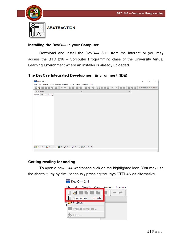DevC++ Setup and C++ Basics Guide | PDF | Computer Program | Programming