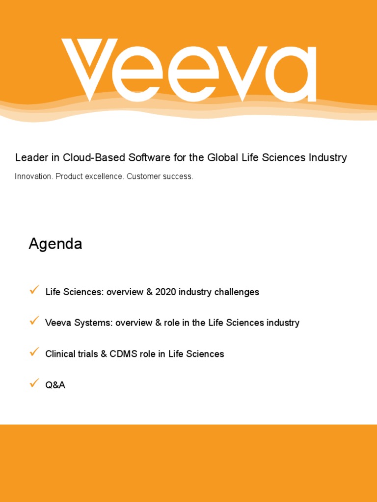 Veeva Presentation CC | PDF | Clinical Trial | Health Care