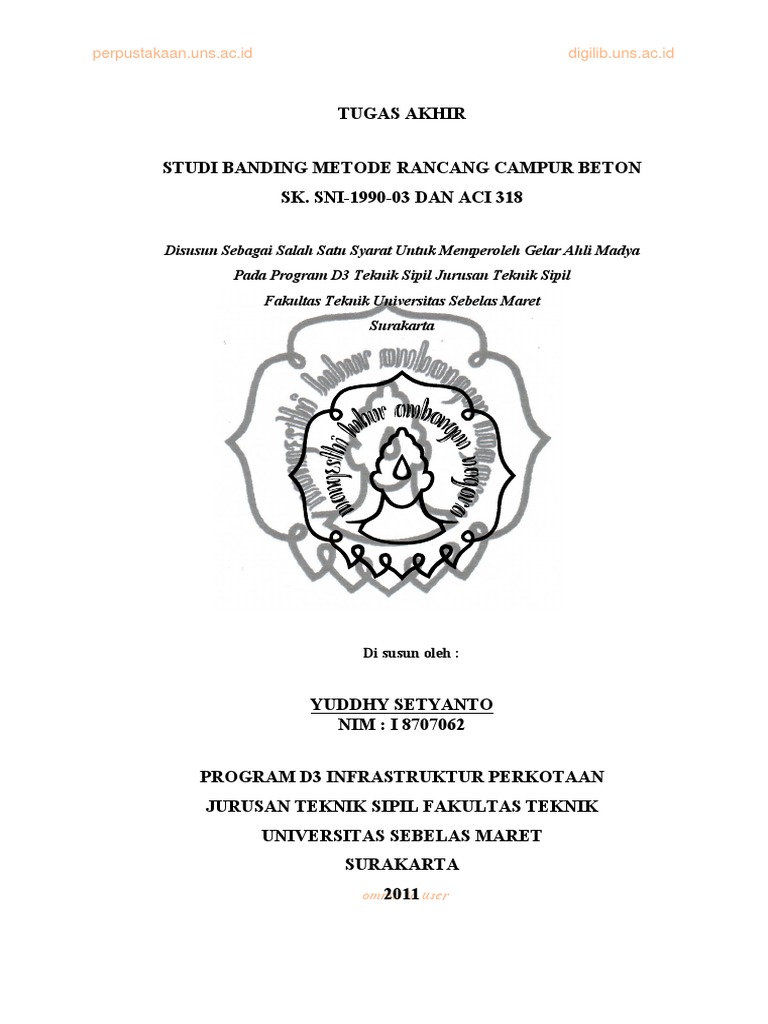 Tabel Slump Test SNI dan ACI | PDF