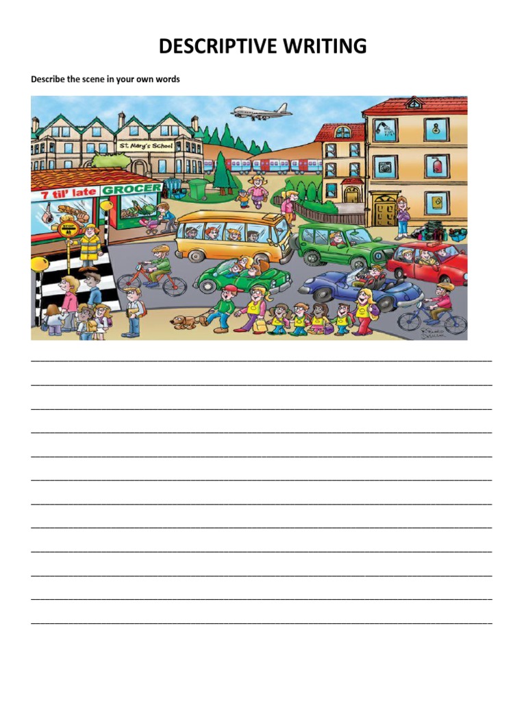 Descriptive Writing: Describe The Scene in Your Own Words | PDF