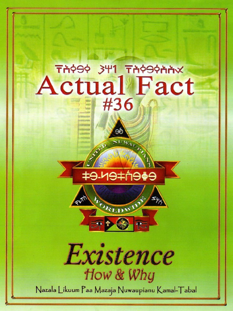 Actual Fact 36 - Existence, How & Why PDF | PDF