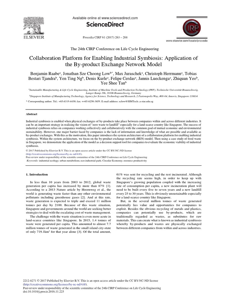 Collaboration Platform For Enabling Industrial Symbiosis Application of ... Collaboration Platform For Enabling Industrial Symbiosis Application of ...