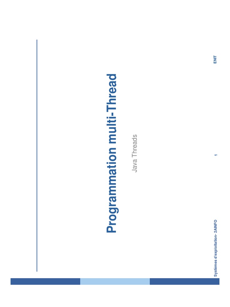 JAVA Multi-Thread | PDF | Thread (informatique) | Programmation concurrente
