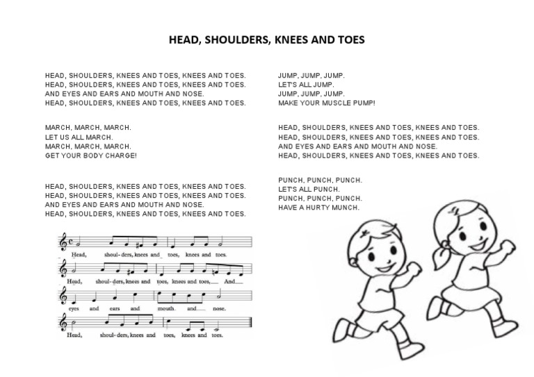 Kids Exercise Song: Head, Shoulders, Knees | PDF
