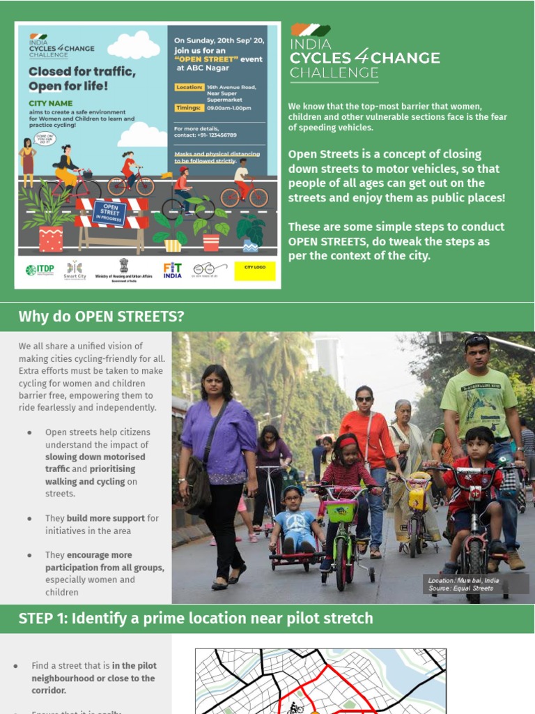How To Conduct Open Streets and Open Street Announcement Poster | PDF