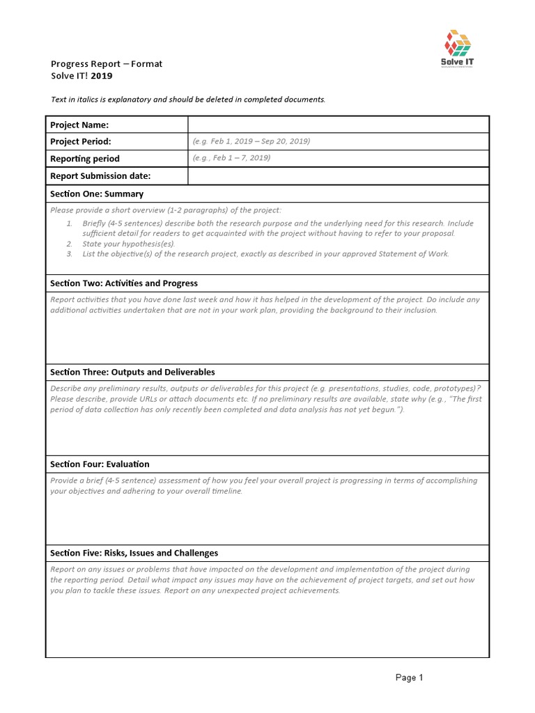 Progress Report - Format | PDF | Computing | Cognition