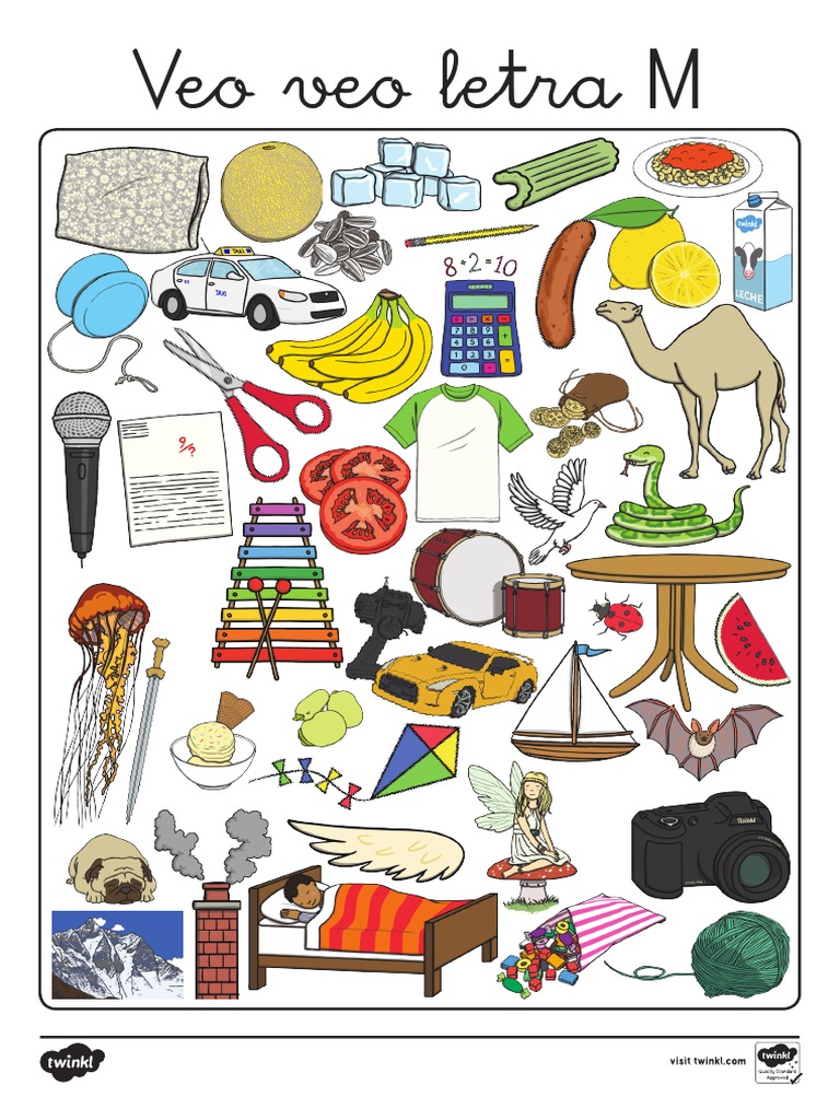 ES L 120 Veo Veo La Letra M Letra Ligada PDF | PDF