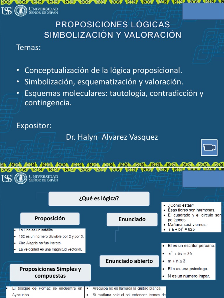 01 - Proposiciones Logicas PDF | PDF