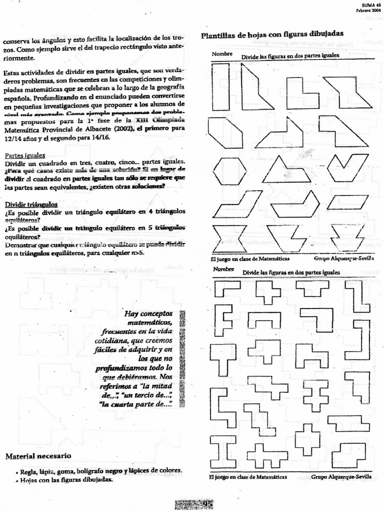 Anexo Dividir en Partes Iguales | PDF