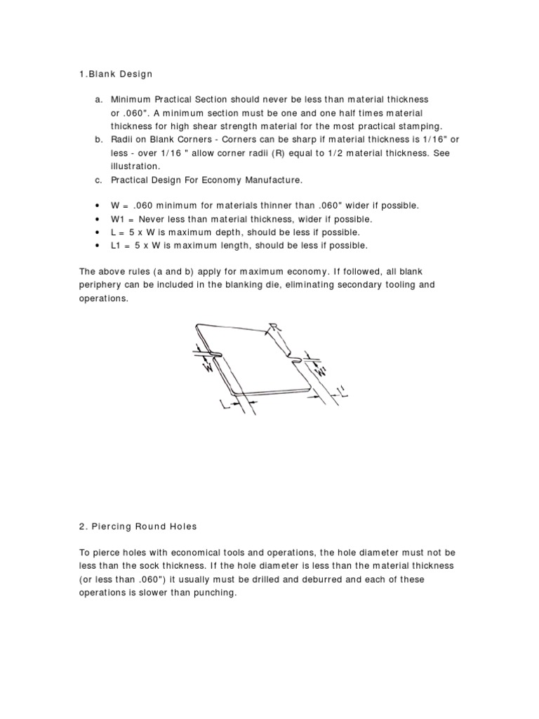 Sheet Metal Design Guidelines and Tips | PDF | Sheet Metal | Laser
