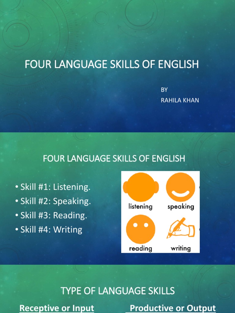 Understanding the Four Language Skills | PDF | Reading Comprehension ...