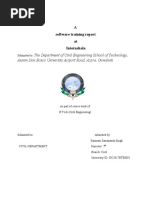 A Report On Staad Pro | PDF | Bending | Beam (Structure)