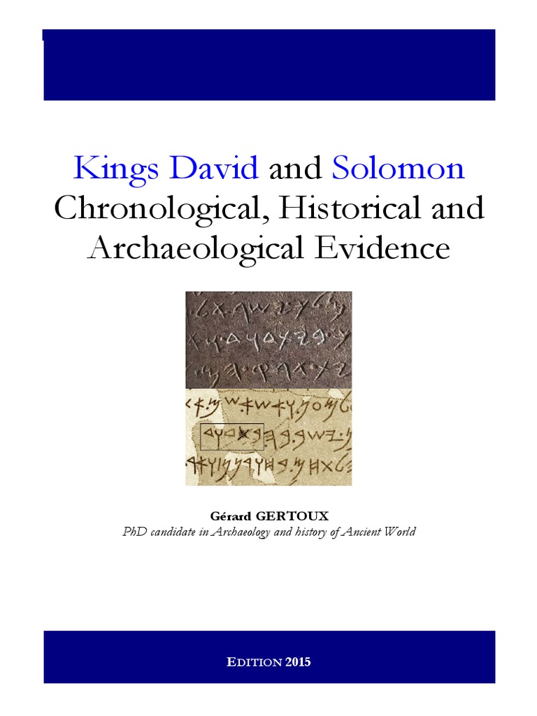 Kings David and Solomon Chronological Hi PDF | PDF | Solomons | David