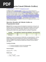 Programación Lineal (Método Gráfico) | PDF | Programación lineal | Ciencias de la Computación