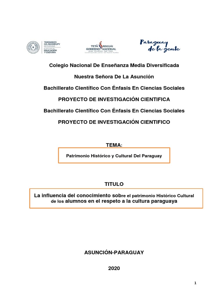Proyecto C - Patrimonio Historico - 3º C PDF | PDF | Bienes (Ley ...