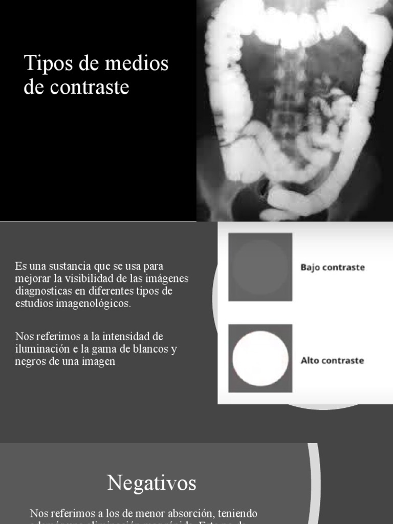 Medios de Contraste | PDF | Ion | Solubilidad