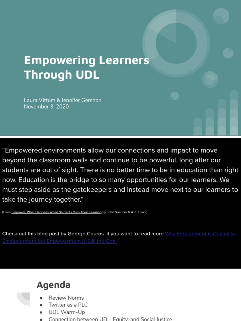 Empower Learners Through UDL | PDF | Reading Comprehension | Empowerment