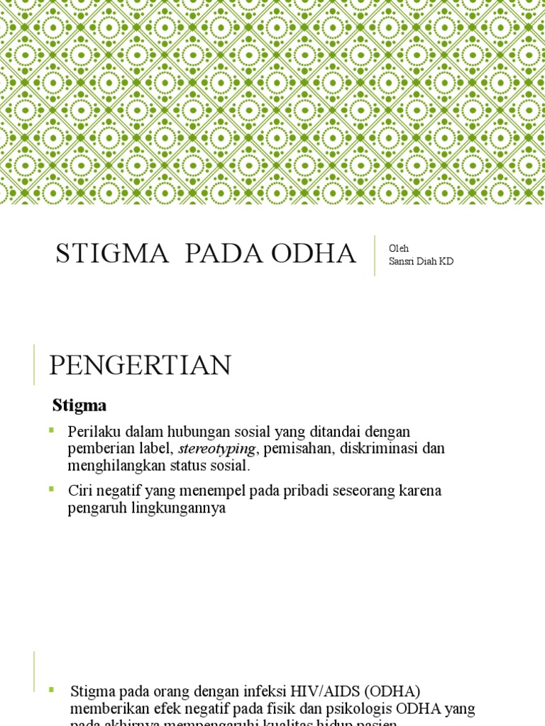 Stigma Pada Odha | PDF