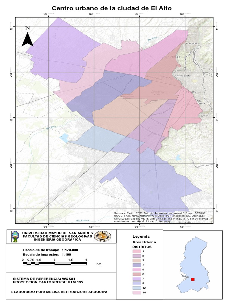 Mapa El Alto | PDF | Datos | Visualización (Gráficos)