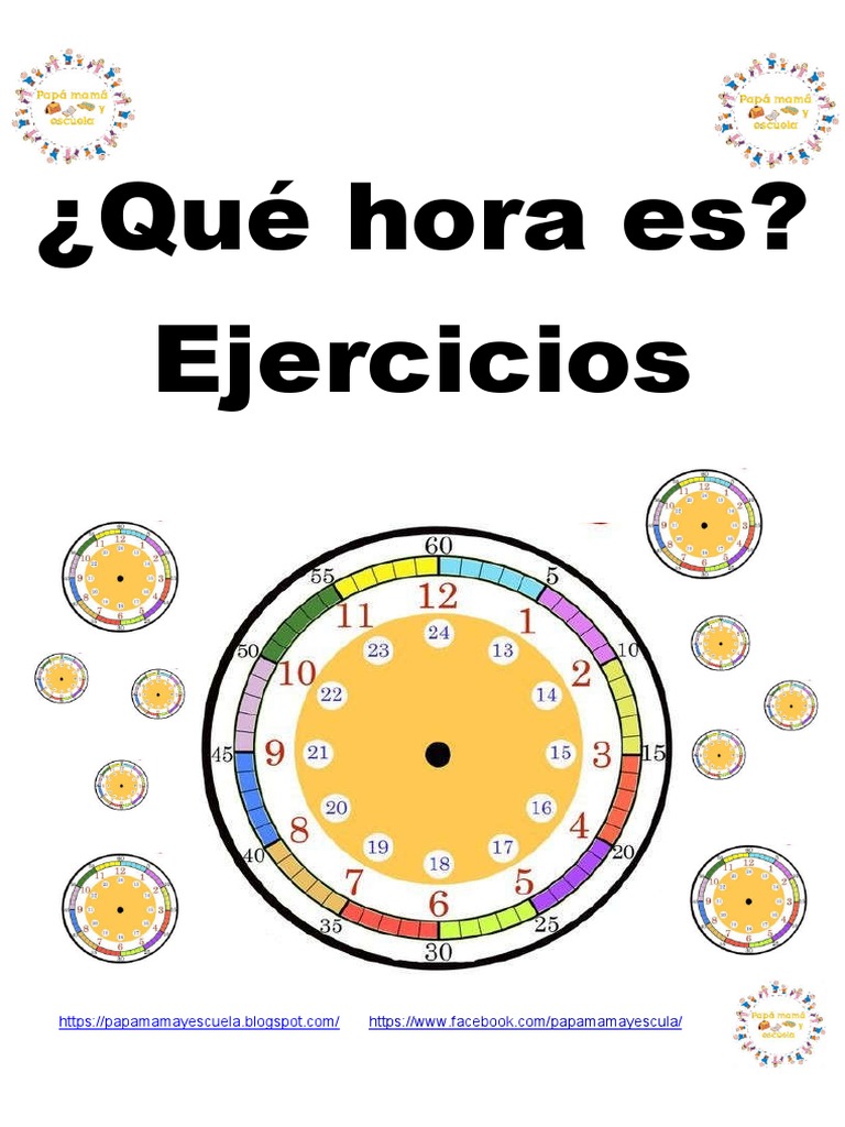 ¿Qué Hora Es Ejercicios | PDF
