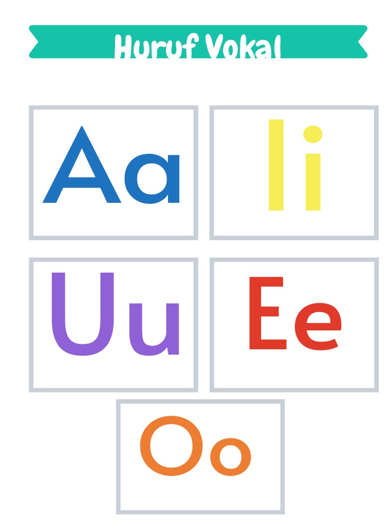Flash Card Huruf Vokal | PDF