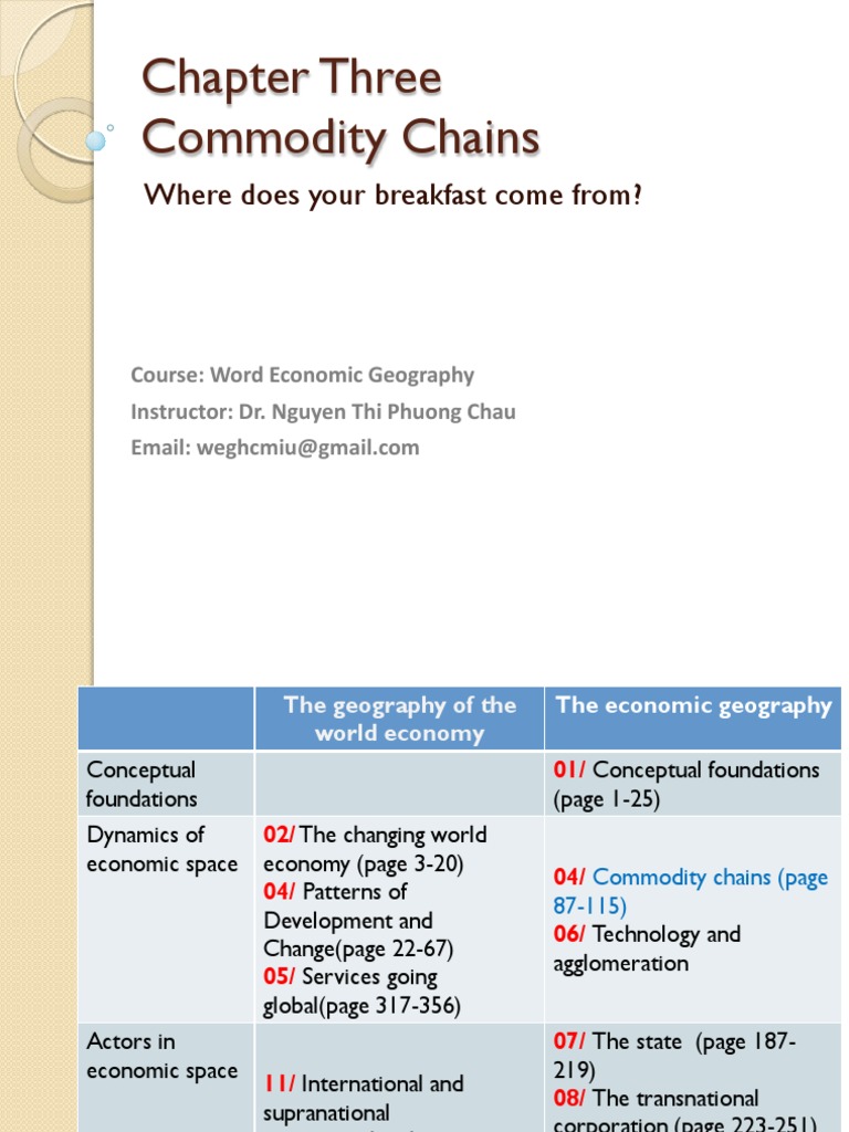 Chapter 4 - Commodity Chains | PDF | Commodity | Capitalism