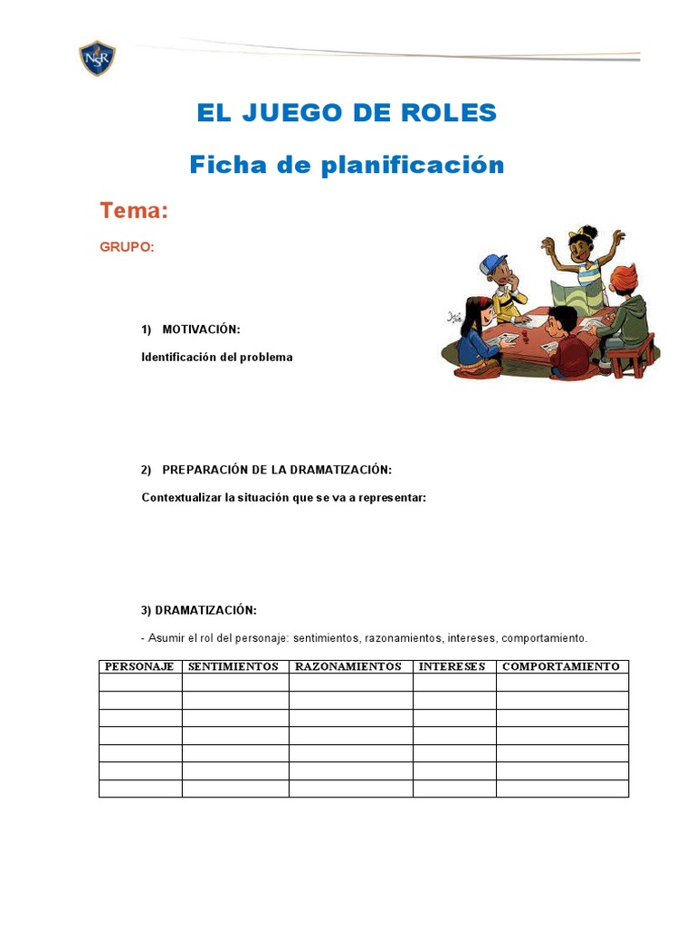 El Juego de Roles - Planificacion | PDF