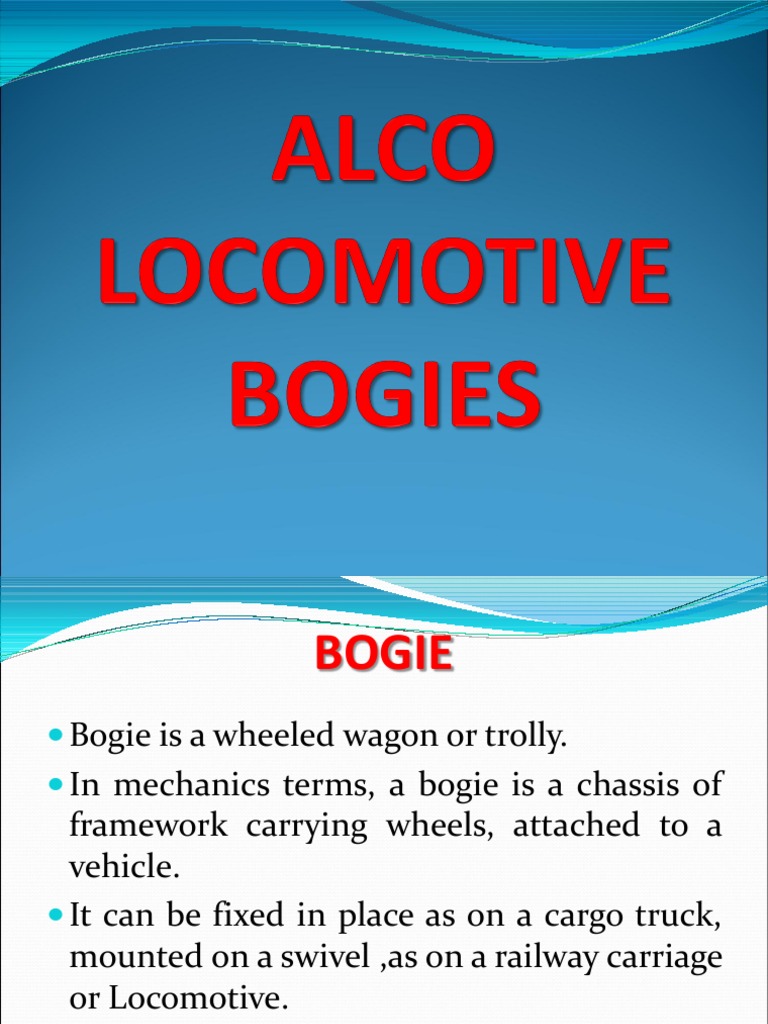 ALCO Locomotive Bogies PDF | PDF | Bearing (Mechanical) | Axle