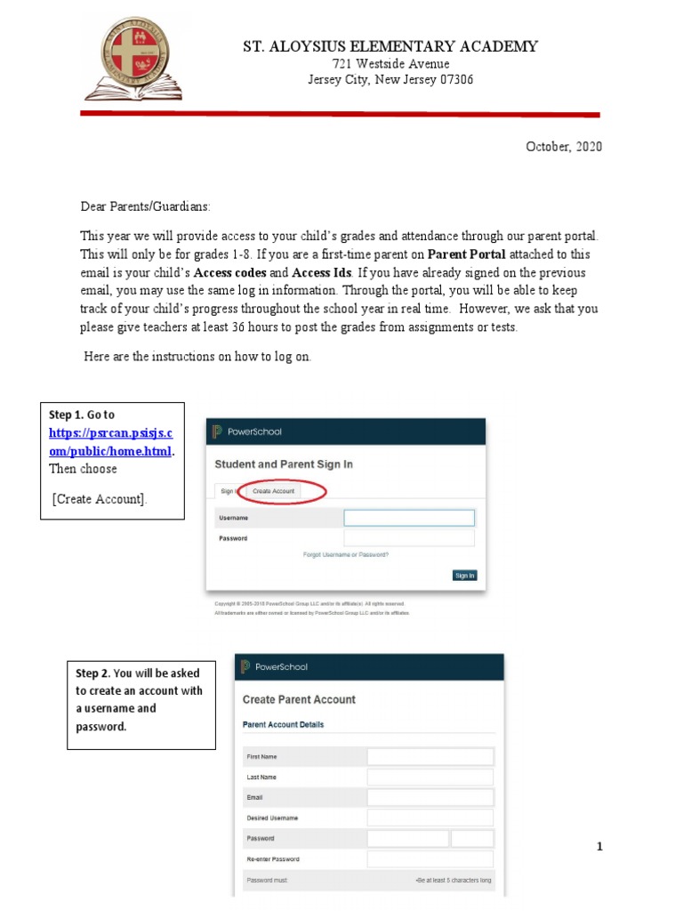 Parent Portal Letter | PDF | Password | Learning