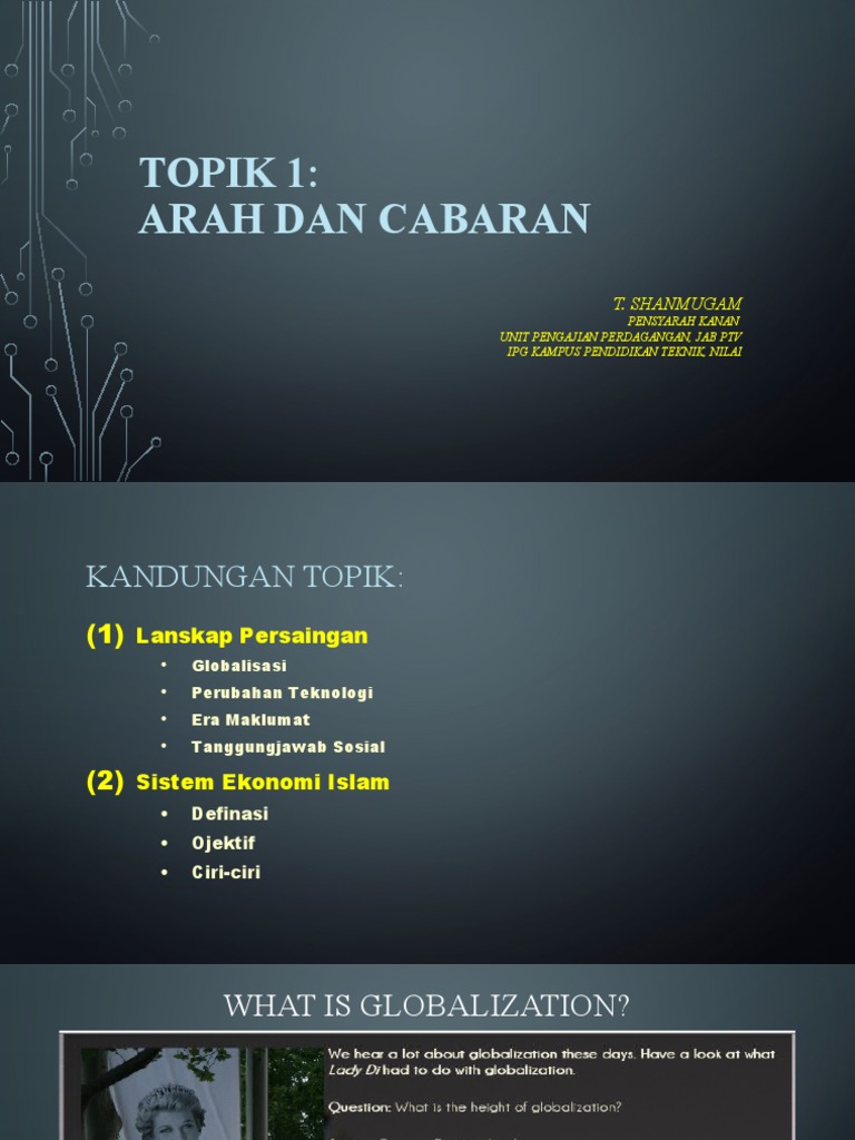 Topik 1 Arah Cabaran Perniagaan | PDF