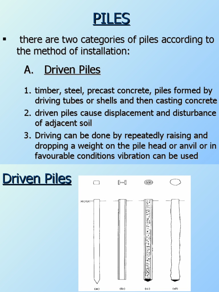 Module 3 PILES | PDF | Deep Foundation | Building Engineering