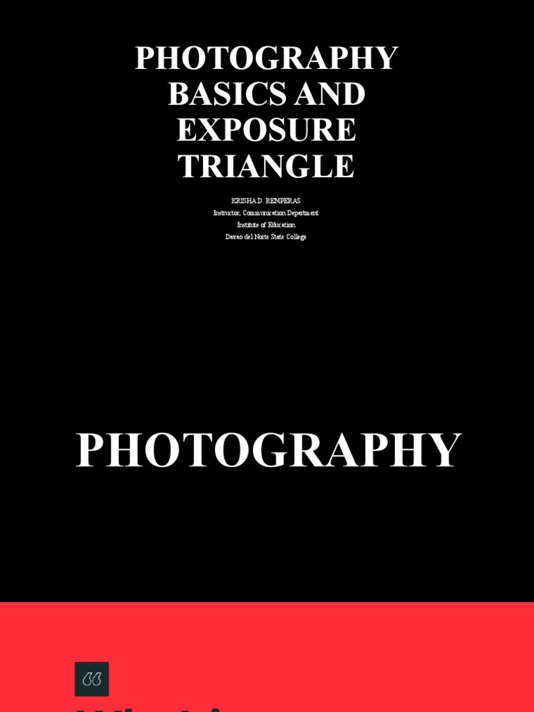 Photography Basics and Exposure Triangle | PDF