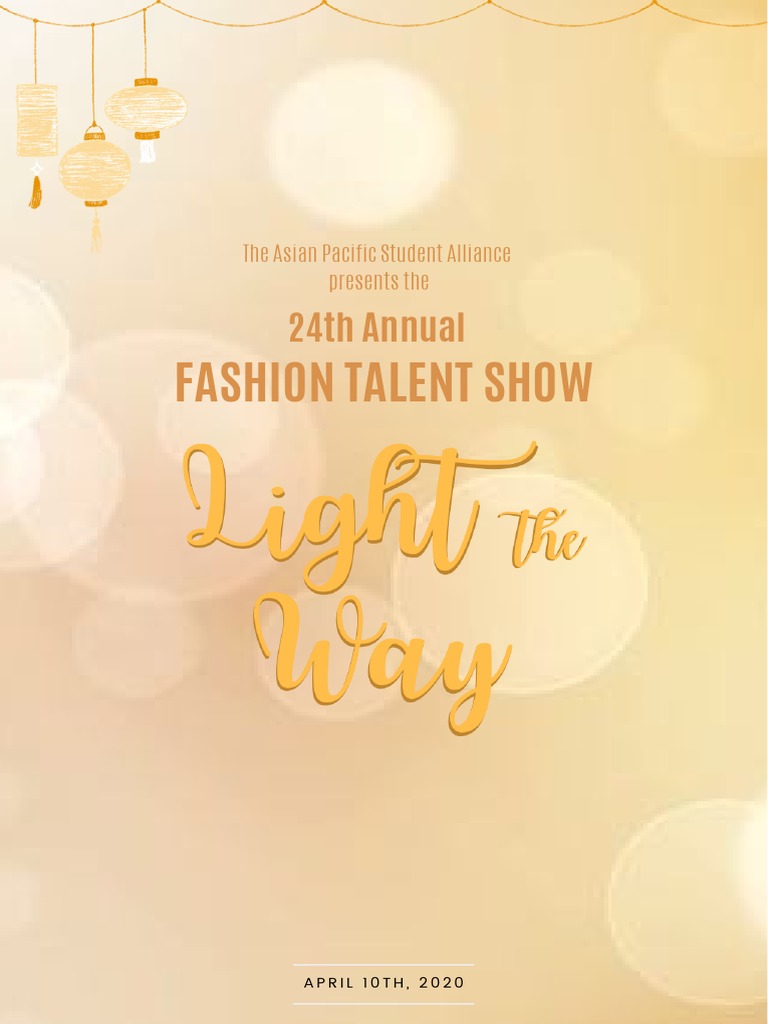 24th Annual AAPI Fashion Talent Show | PDF | Entertainment (General)