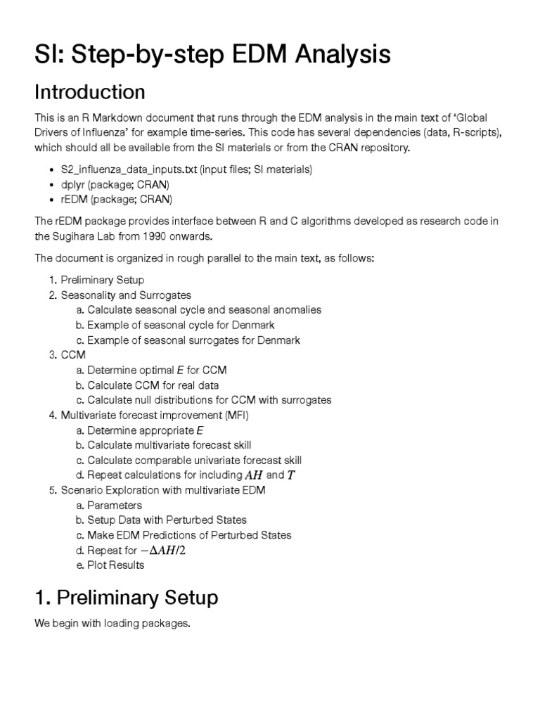 SI: Step-By-Step EDM Analysis | PDF | Time Series | R (Programming Language)