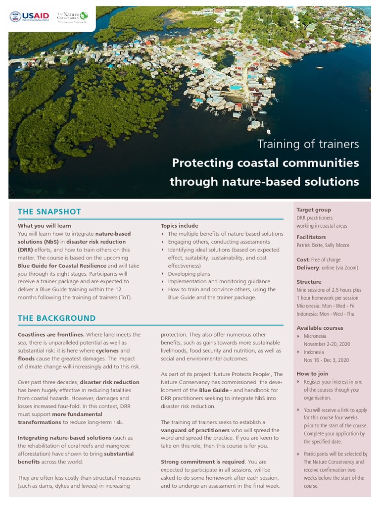 Blue Guide Training Briefing | PDF | Disaster Risk Reduction | Policy