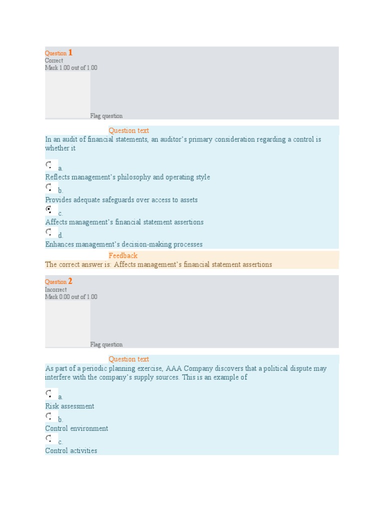 Practice Set Module 3 INTERNAL CONTROLS | PDF | Internal Control | Financial Audit