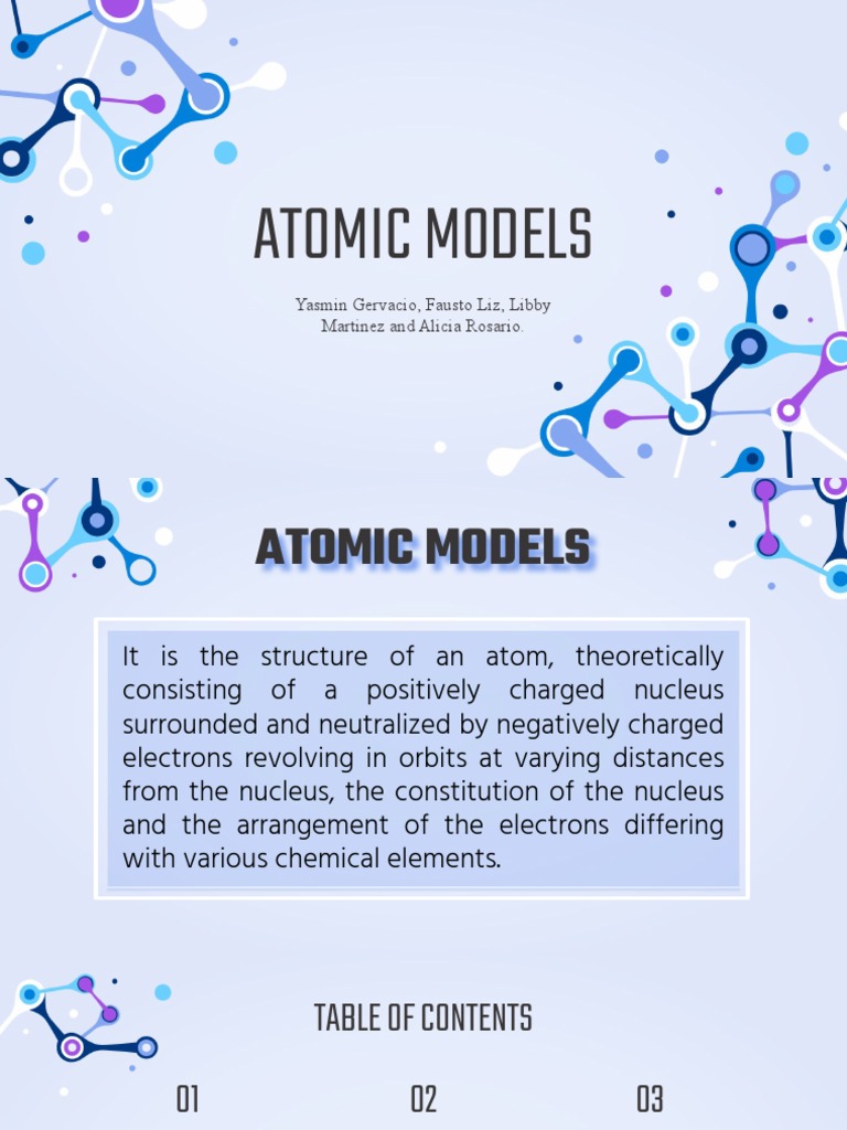 Atomic Models: Yasmin Gervacio, Fausto Liz, Libby Martinez and Alicia ...