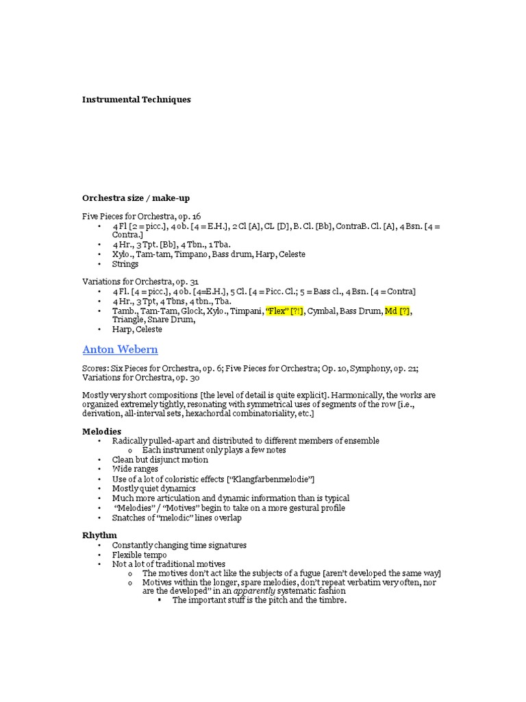 Instrumental Techniques | PDF