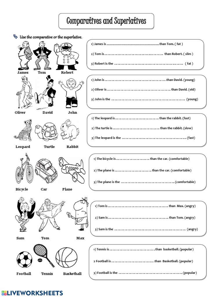 Comparative Worksheet | PDF