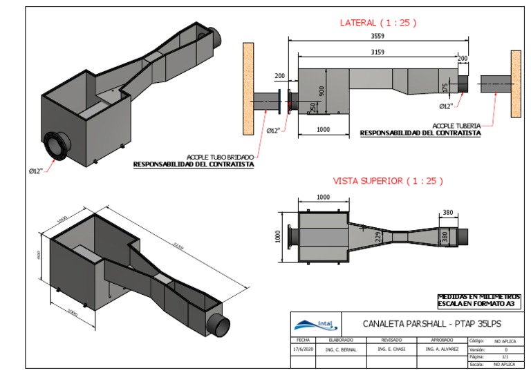 Canaleta Parshall - D | PDF