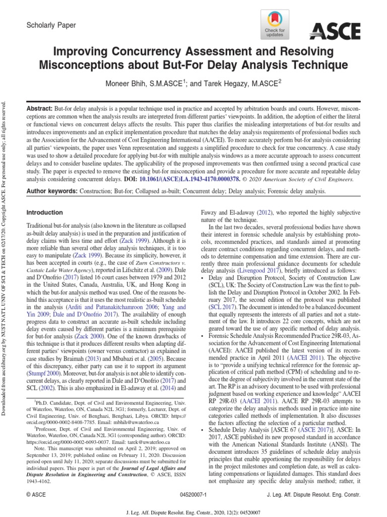 Improving Concurrency Assessment and Resolving Misconceptions About But For Delay Analysis | PDF ...