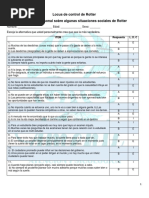 Escala de Locus de Control de ROTTER | PDF | Suerte | Toma de decisiones