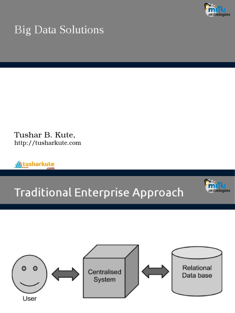 Part 02 - Big Data Solutions | PDF | Apache Hadoop | Computer Cluster