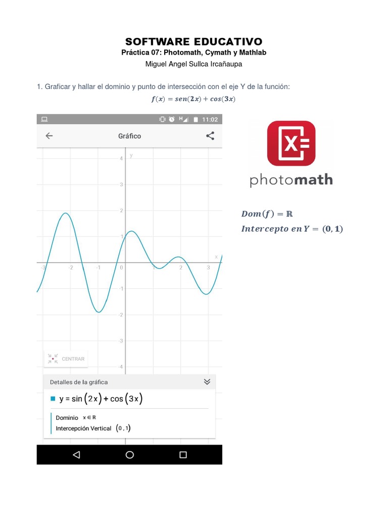 Derivadas y gráficas en Photomath y Cymath | PDF | Derivado | Análisis ...