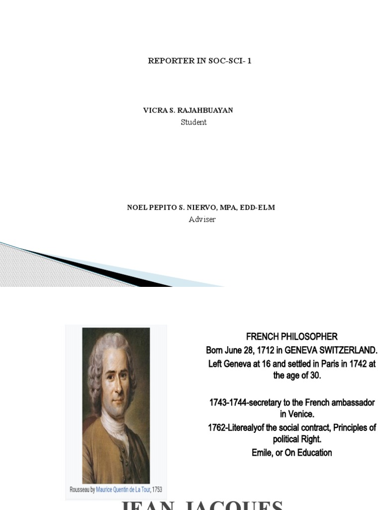 Reporter in Soc-Sci-1: Vicra S. Rajahbuayan | PDF