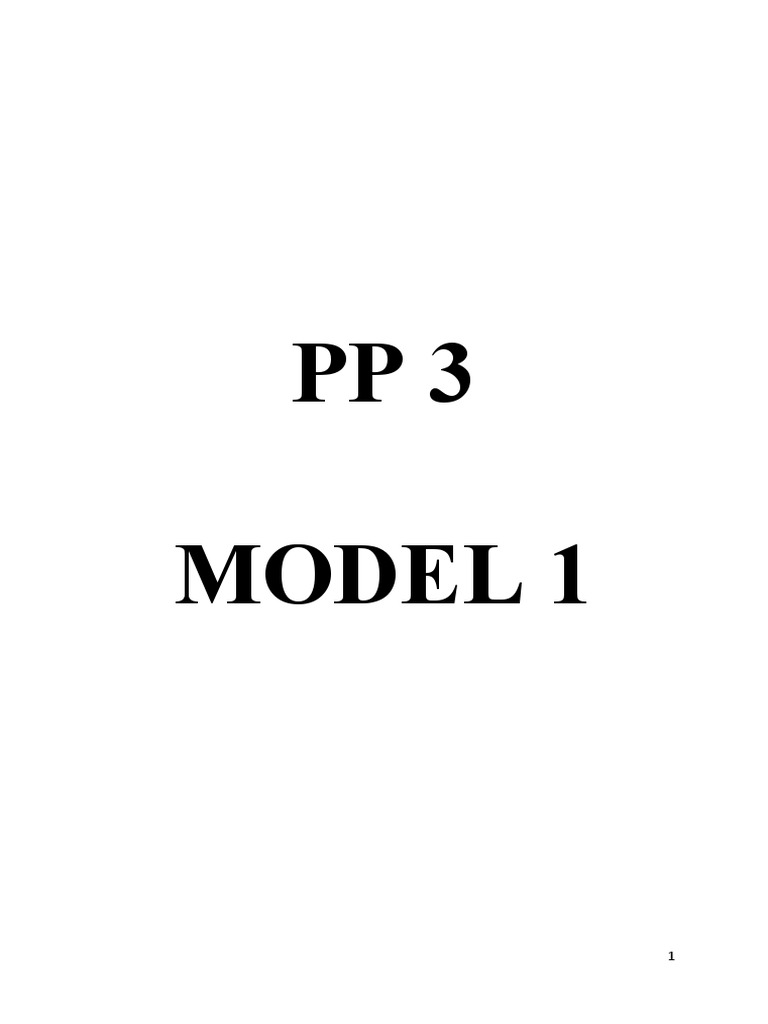 p3 Model 1 Ujian | PDF